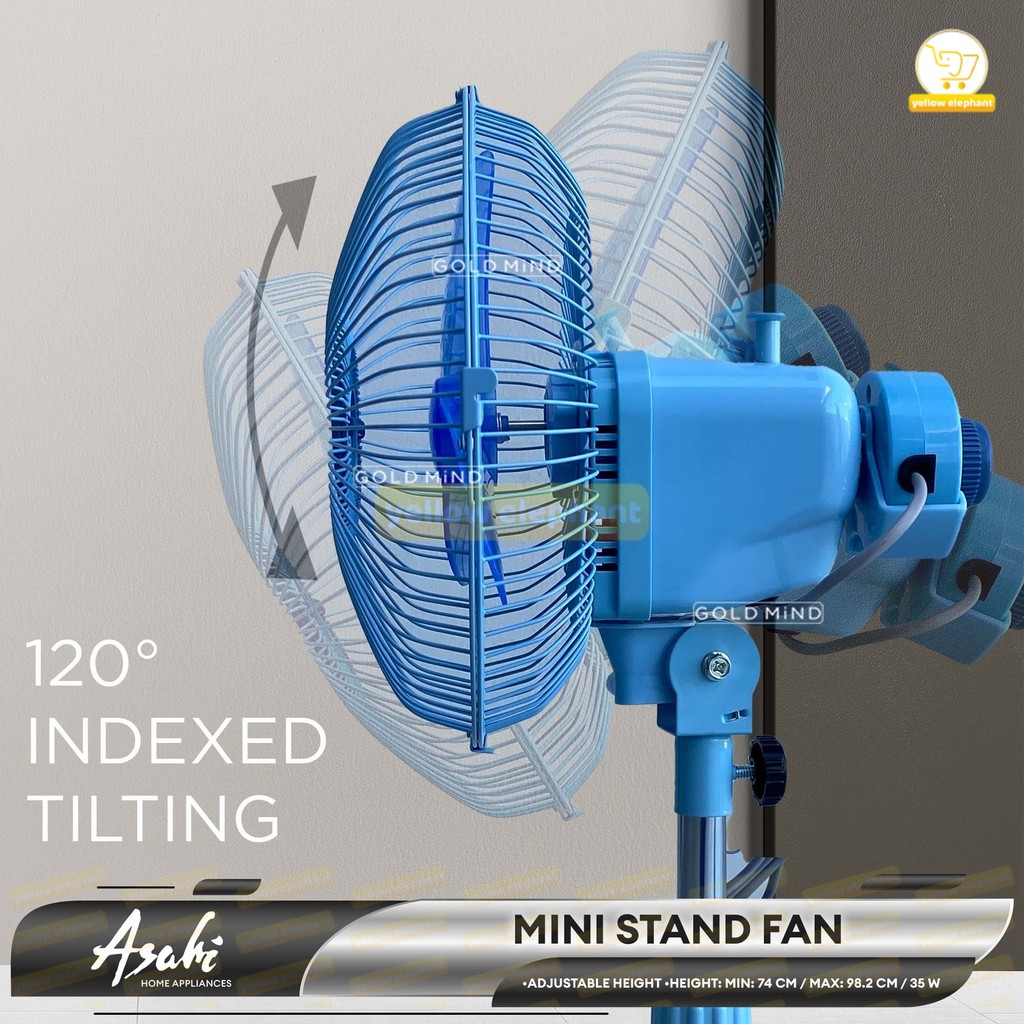 Asahi LS 9005 Colorful Mini Stand Fan 9 inches / Perfect for kids room ...