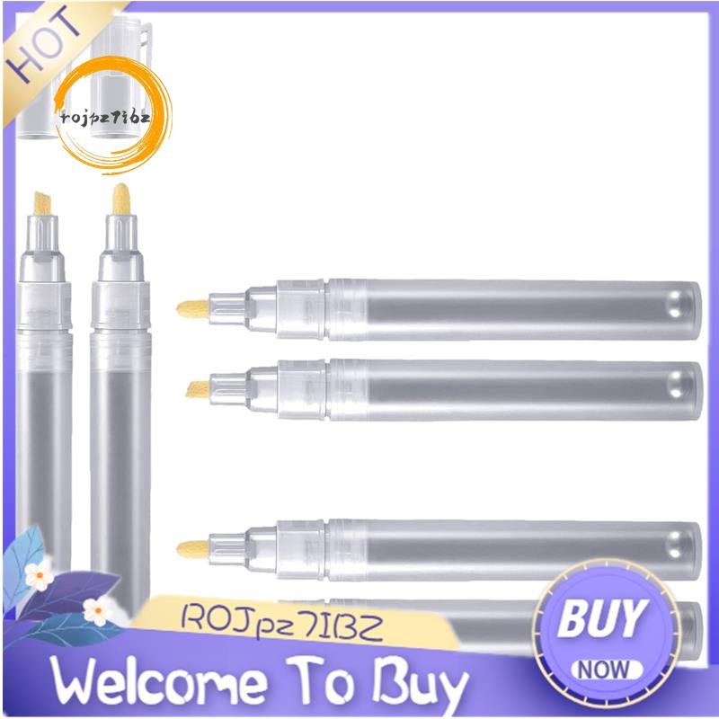 6 Empty Fillable Blank Paint Pen Markers Refillable Paint Pen Fine Tip ...