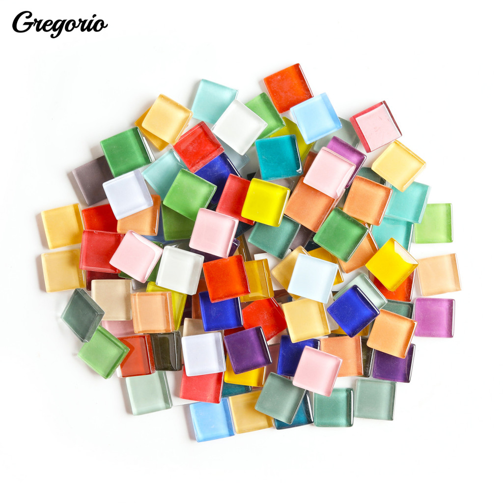 Mosaic Tile Set Diy Mosaic Tile 100g/bag Clear Square Mosaic Tiles Diy ...