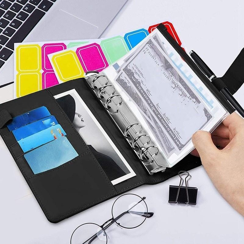 A6 Money Budget Planner Binder with Zipper Envelopes, Cash Envelopes ...