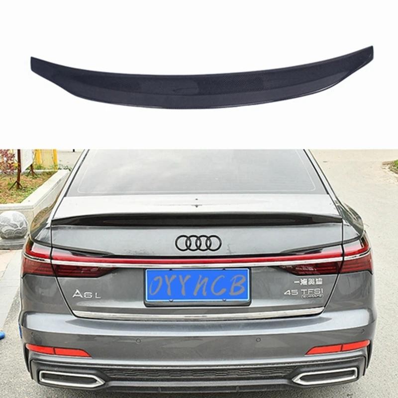 For Audi A6 C8 BLE Style Carbon Fiber Rear Spoiler Trunk Wing 2019-2022 FRP Glossy black Forged ...