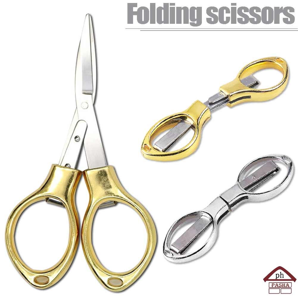 Mini Folding Stainless Steel Scissors Keychain Fishing Travel Scissor ...