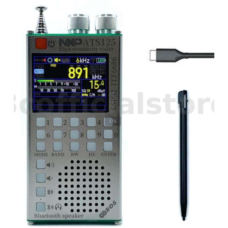 ATS125 65-108MHz Portable Radio Receiver FM/SW/MW/LW with NXP TEF6686 ...