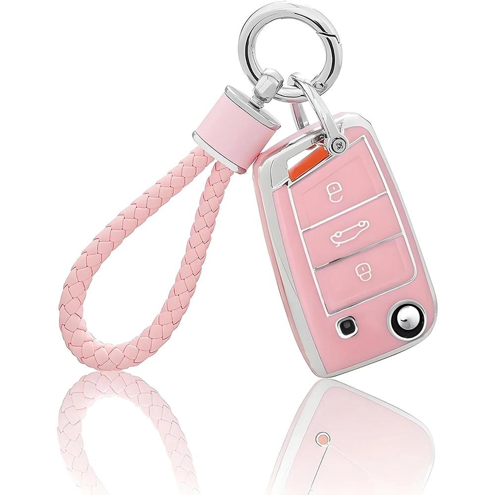 Fashion Pink for Volkswagen VW Polo Golf 7 Passat Tiguan MK2 Beetle ...