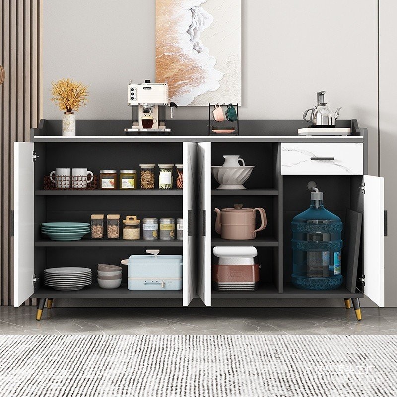 Wall-mounted Rock Panel Tal Tea Cabinet Home Partition Cabinet Storage ...