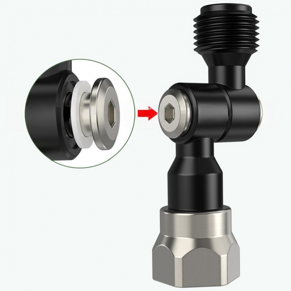Stainless Steel 360 Degree Swivel Nozzle Adapter with Duckbill Seat for ...