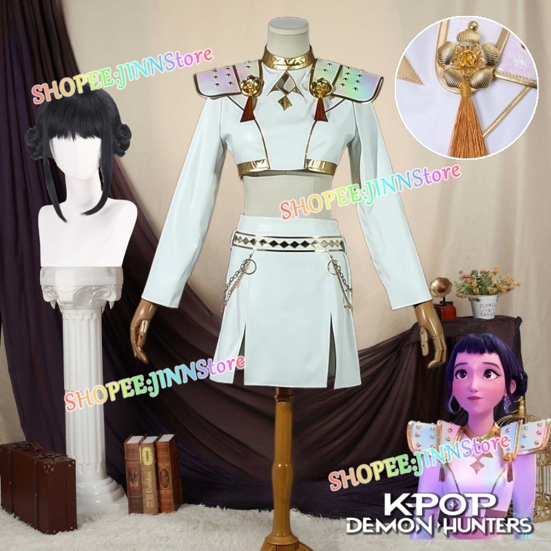 -JINN-KPOP DEMON HUNTERS Cosplay Costume RUMI ZOEY MIRA Cosplay Wig ...