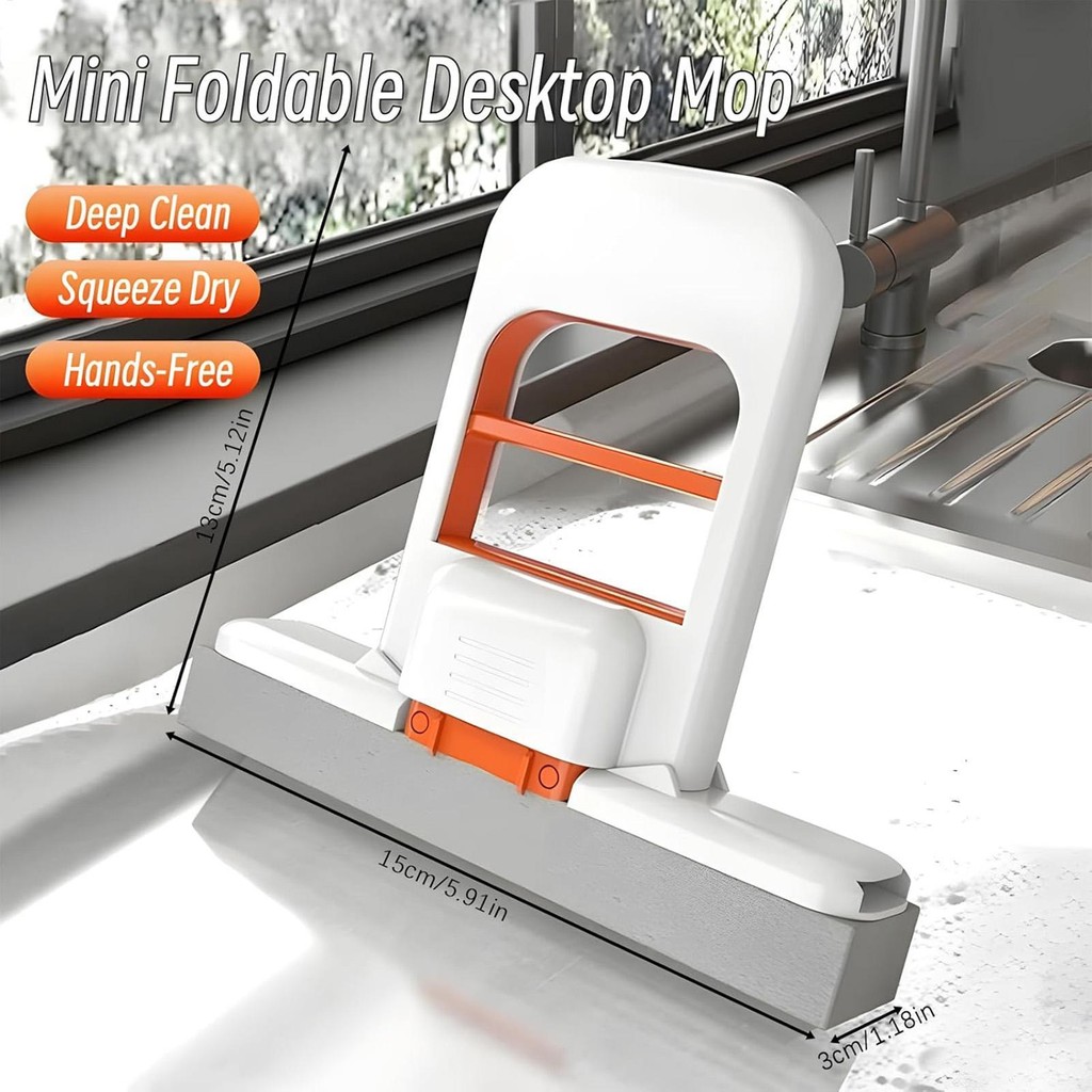Hand Mop Dining Table Self-Squeeze Cleaner Small Narrow Space Mop for ...