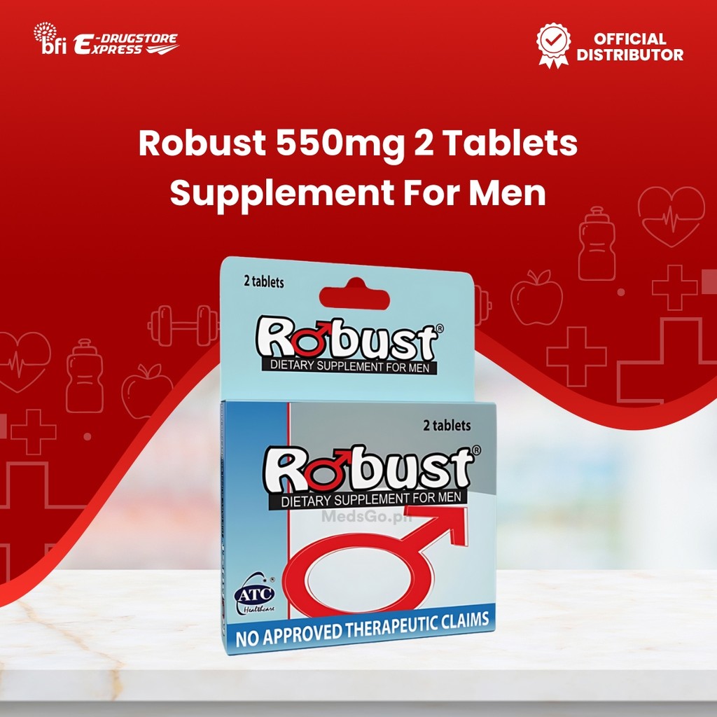 Robust 550mg 2 Tablets Supplement For Men | Shopee Philippines