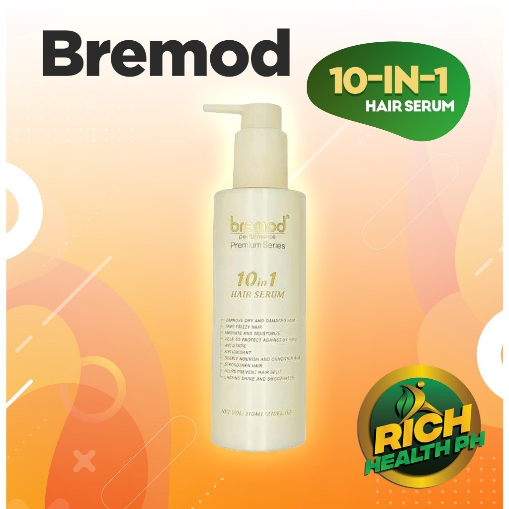 Bremod Premium Hair Serum 10in1 Hydrate Smooth Frizz Shiny Moisturizing ...
