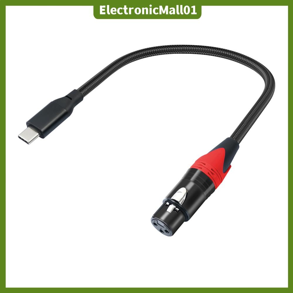 [Ready Stock] 1/2/3M USB C To XLR Female Cable Plug and Play USB C ...