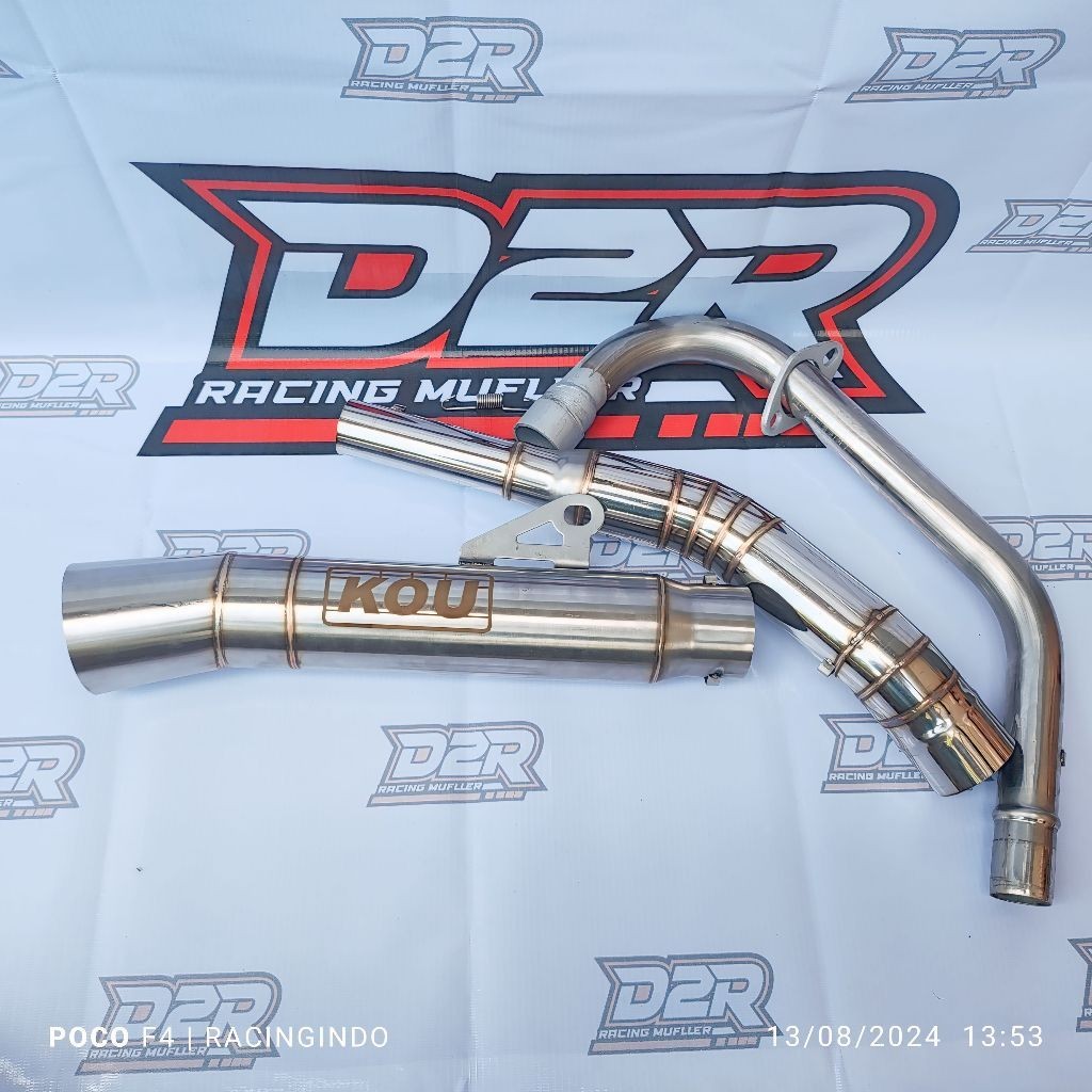 Open pipe Kou Mahachai superrr open exhaust pipe Canister 51mm 1 set ...