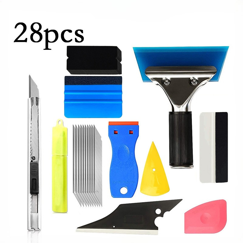 28pcs/set Car Auto Window Tint Tool Kit Vinyl Car Window Film Tinting ...