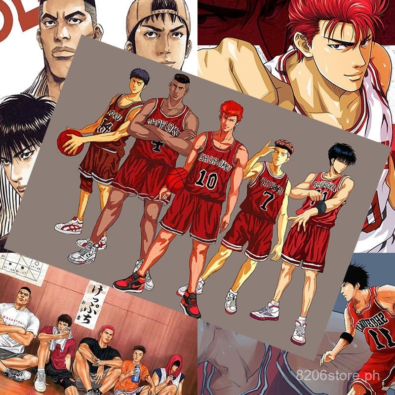 Slam Dunk Poster Hanamichi Sakuragi Rukawa Kaede Cartoon New Anime ...
