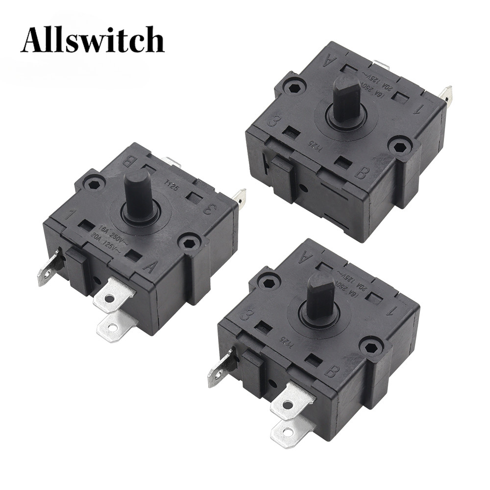 Electric Room Heater Position 2Pin 3Pin 5Pin Rotary Switch Selector AC ...
