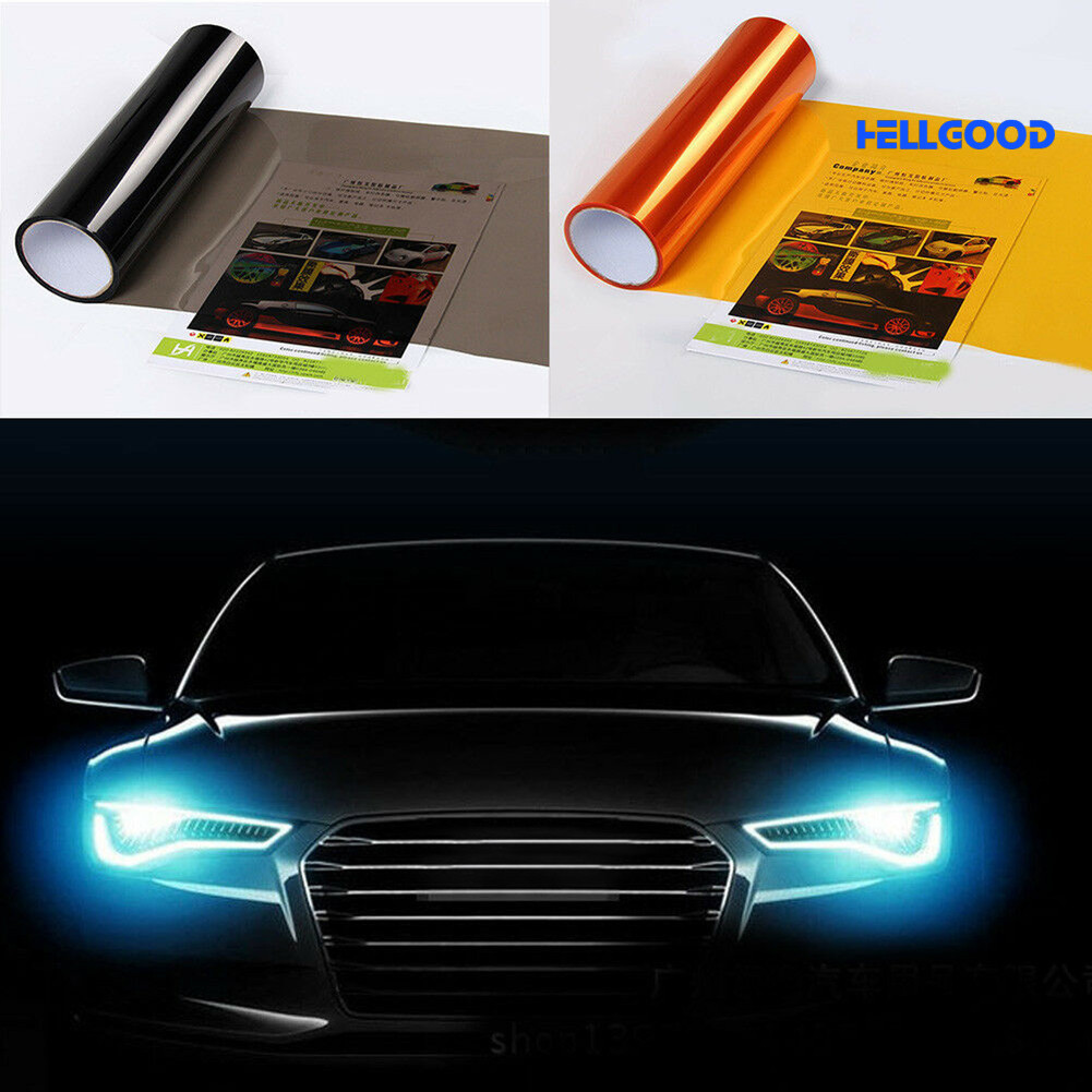 HEL-60cmx30cm Car Light Styling Headlight Taillight Wrap Sheet Decal ...