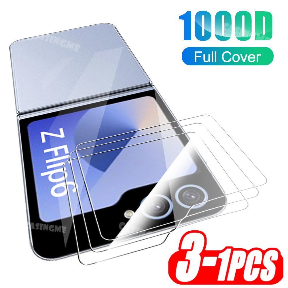 Samung Z Flip6 5G 2024 Full Cover Tempered Glass For Samsung Galaxy Z ...
