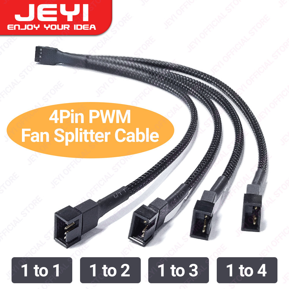 JEYI motherboard four-pin one-point-two extension 4-pin 1 to 3 adapter ...