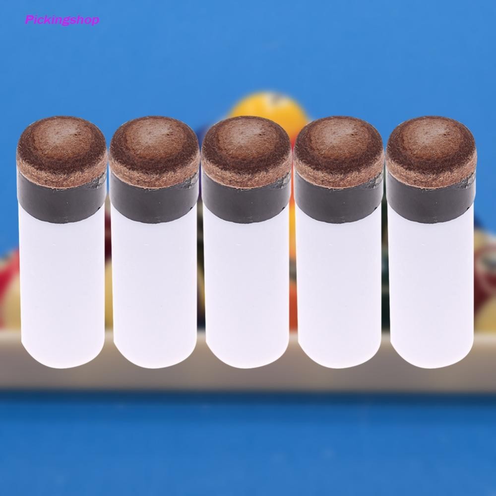 5pcs Pool Cues Tips with 5 Ferrules 13mm Pool Rod Screw Head Snooker ...