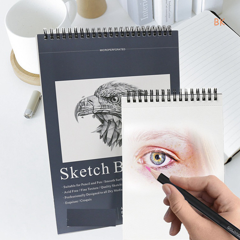 BK 25 Sheet A5 16K kraft paper coil painting sketchbook drawing notepad ...