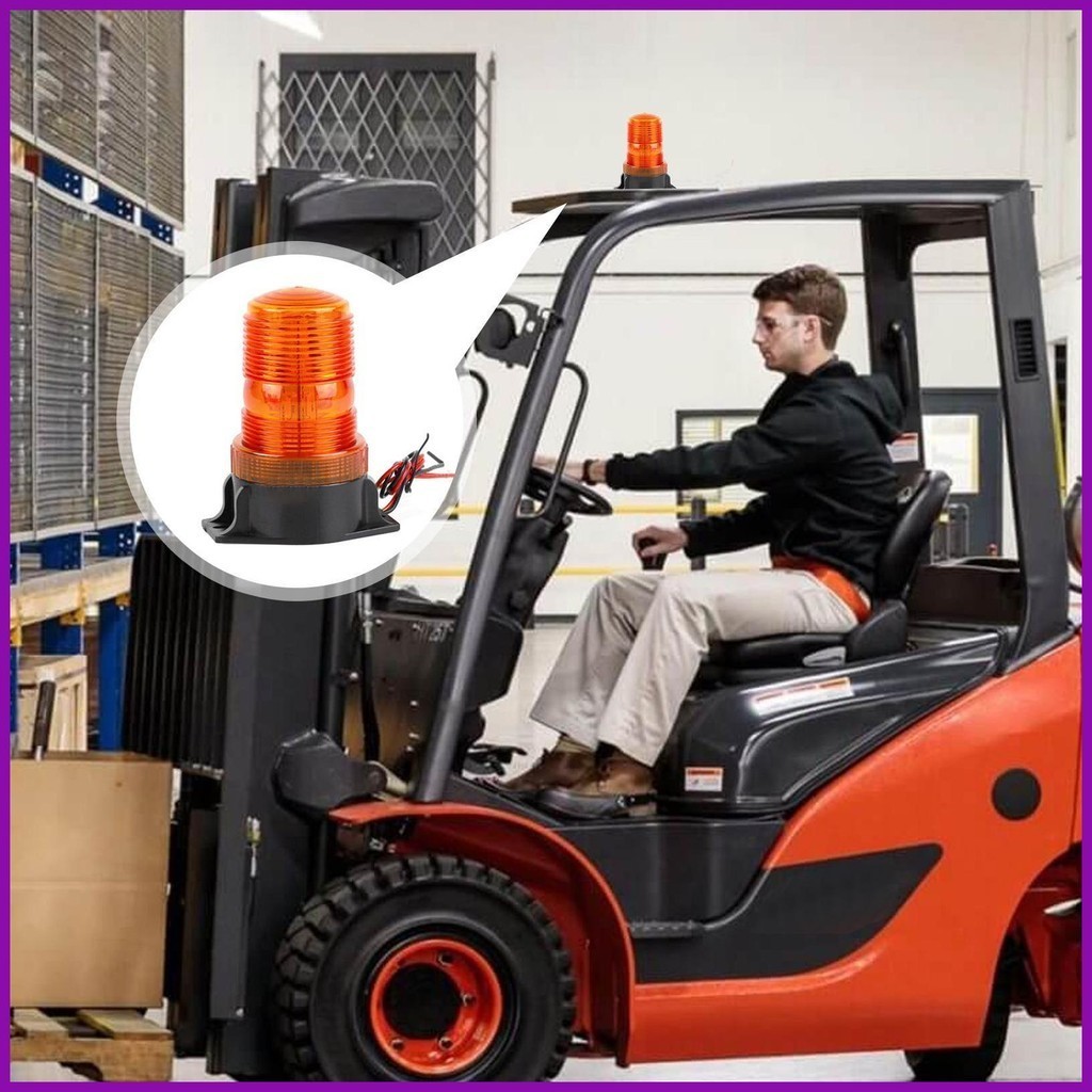 LED Forklift Beacon Light Ultra Visible LED Warning Safety Flashing ...