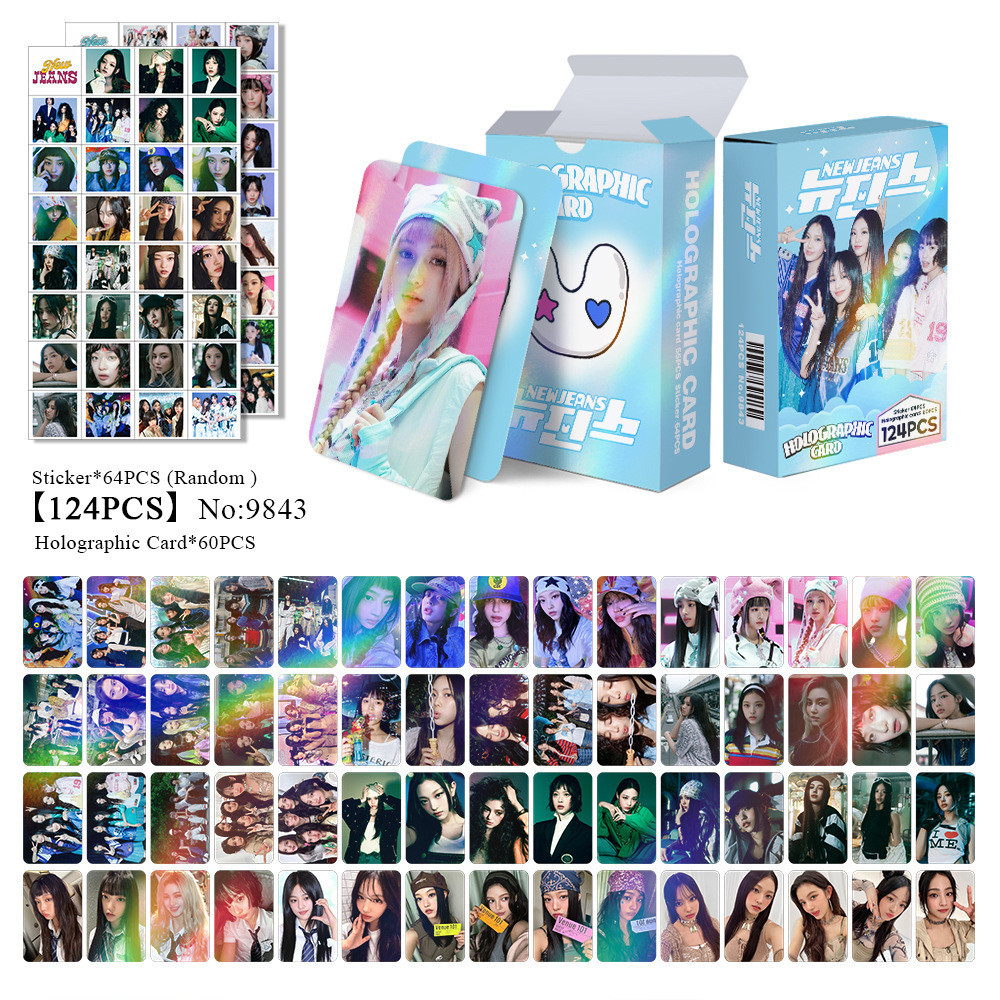 NJ Laser Hologram Lomo Cards How Sweet Album Minji HAERIN Solo ...