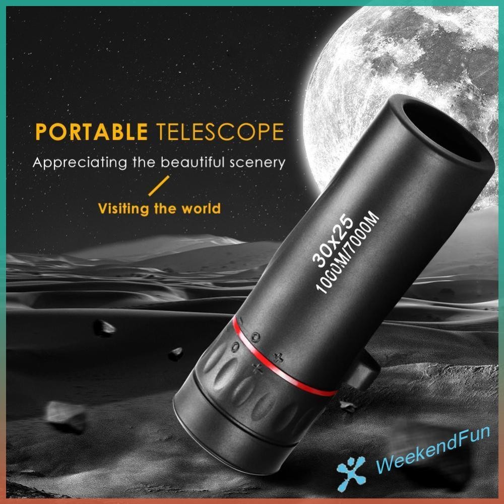 WE★ 30x25 Optical Zoom Field Glasses Telescopes Clear View Red Film ...