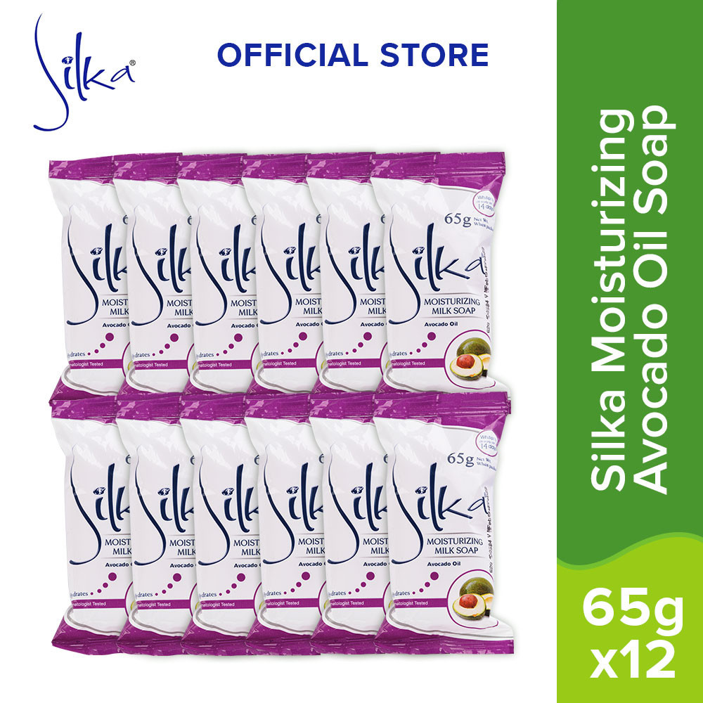 Silka Avocado Soap 65g by 12's | Shopee Philippines