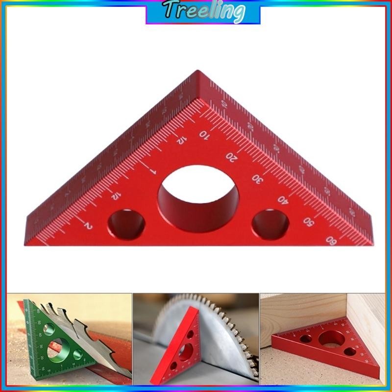 Treeling Triangle Ruler Gauges Sawing Table Height Gauges 45 Degree ...