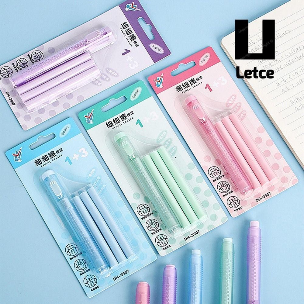 LETCE Push-out Eraser, with Replaceable Core Push-out Type Pencil ...
