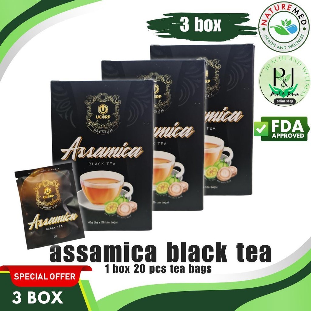 3 Box Original Assamica Black Tea (20 pcs tea bags/box) | Shopee ...