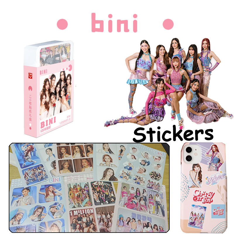 120pcs/set BINI Stickers Kpop Bloom Sticker Decor Bini Sticker ...