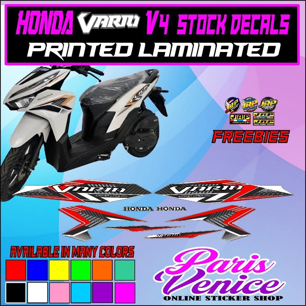 honda vario v4 stock decals printed laminated v3 v4 fitted | Shopee ...