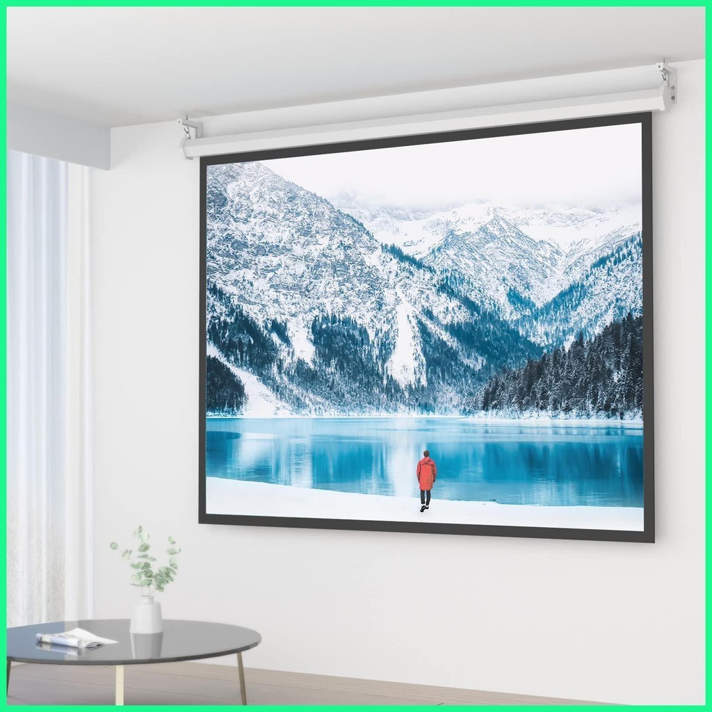 Projector Screen Wall Mount Adjustable Wall L-Shaped Brackets White ...