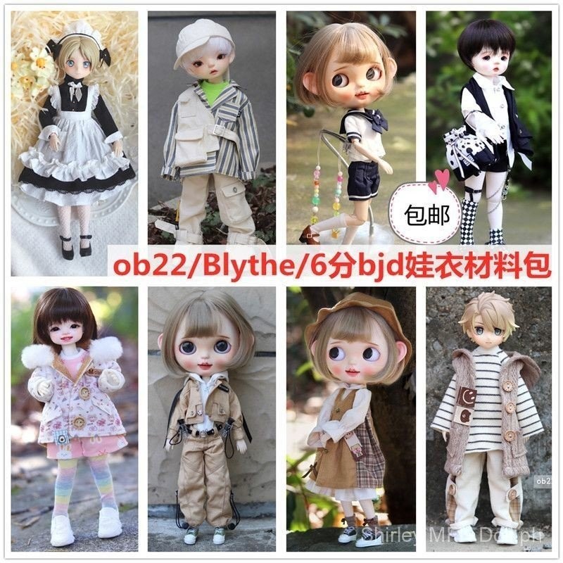 TiKiOriginalob22/ob24/blythe/ 1/6 1/5 1/4 BJD Doll Clothes Maid Costume ...