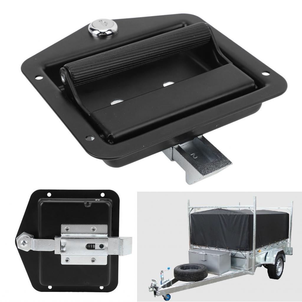 Calinodesign Toolbox Paddle Lock Tool Box Latch Flush Mount with Handle ...