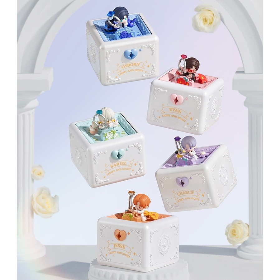 Popmart Love of Light and Night Flip Romantic Ring Box Series Scene ...