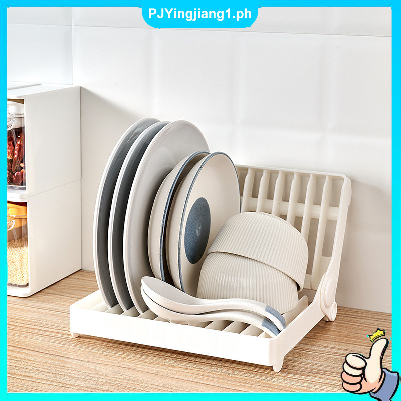 Foldable Dish Rack Dish Drying Plate Tableware Shelf Drainer Kitchen ...