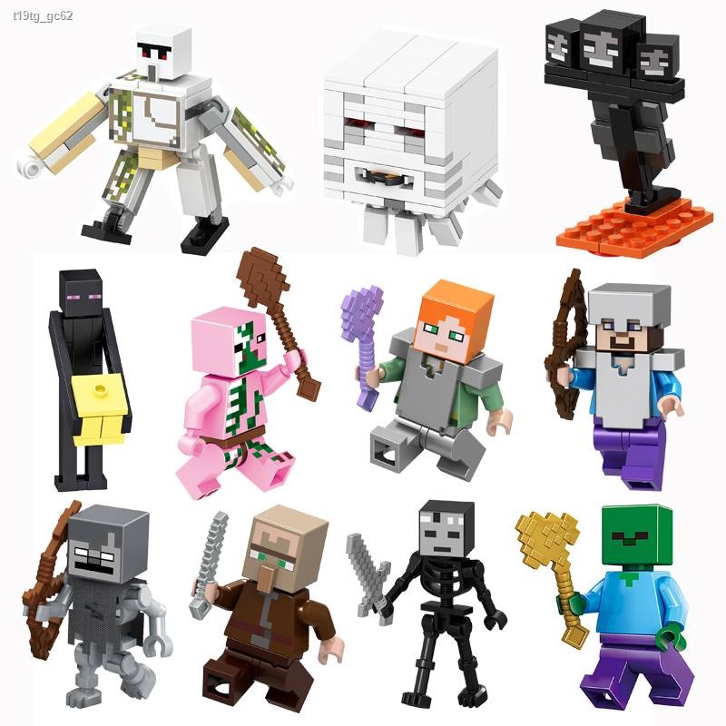 Minecraft series Lego blocks minifigure doll assembled children s toy ...