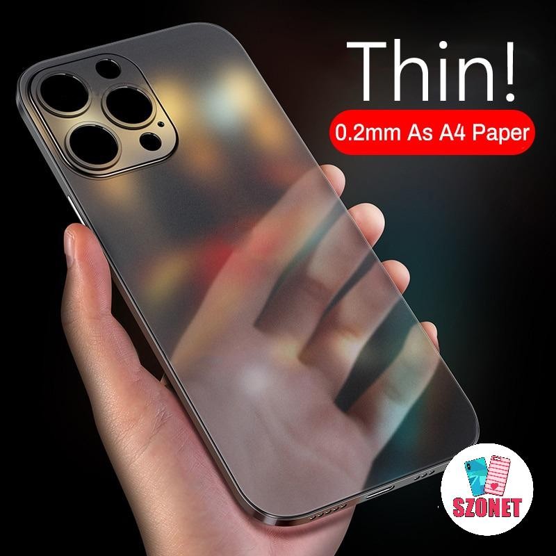 Ultra-thin 0.2mm Matte Frosted No fingerprints Hard Shockproof Phone ...
