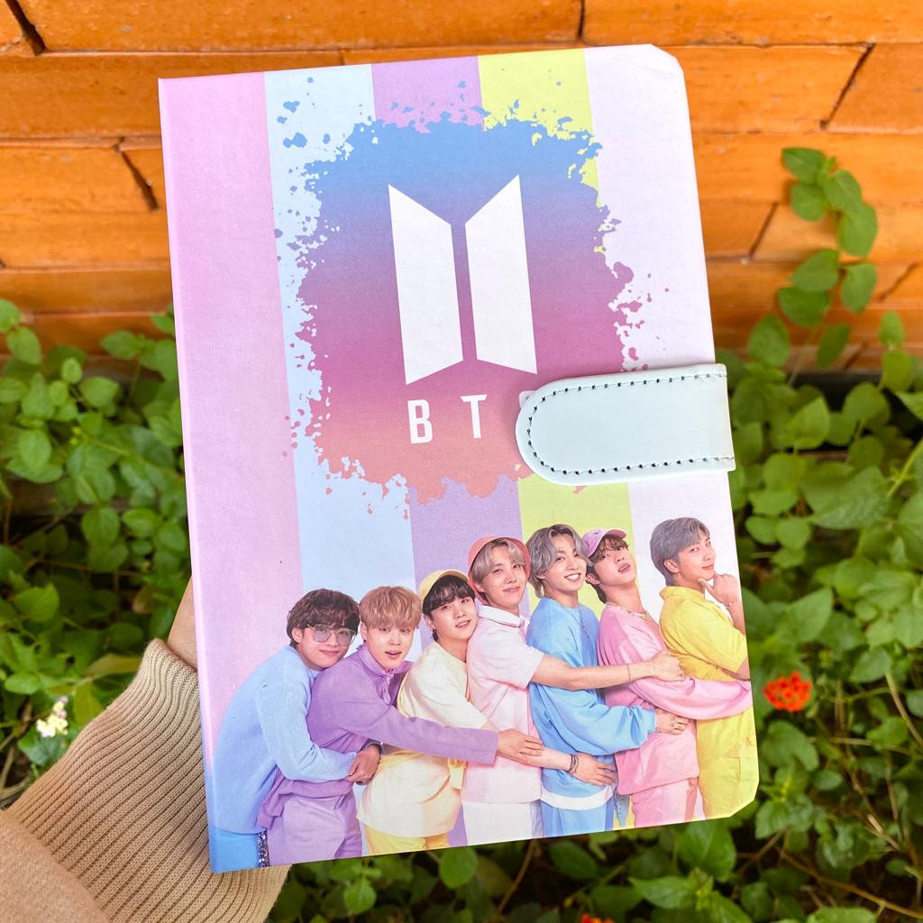 Bts KPOP IDOL BT21 Notebook A5 Magnetic Diary Army Notebook | Shopee ...