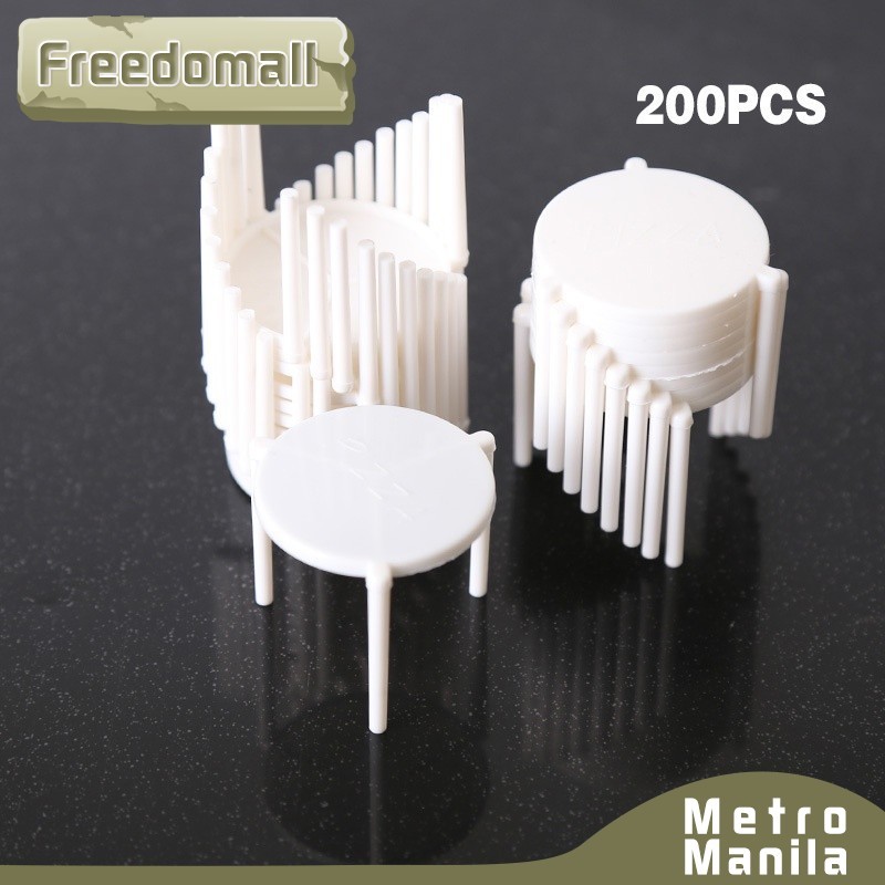 200pccs/set Pizza Saver Stand White Plastic Tripod Stack Fixing Rack ...