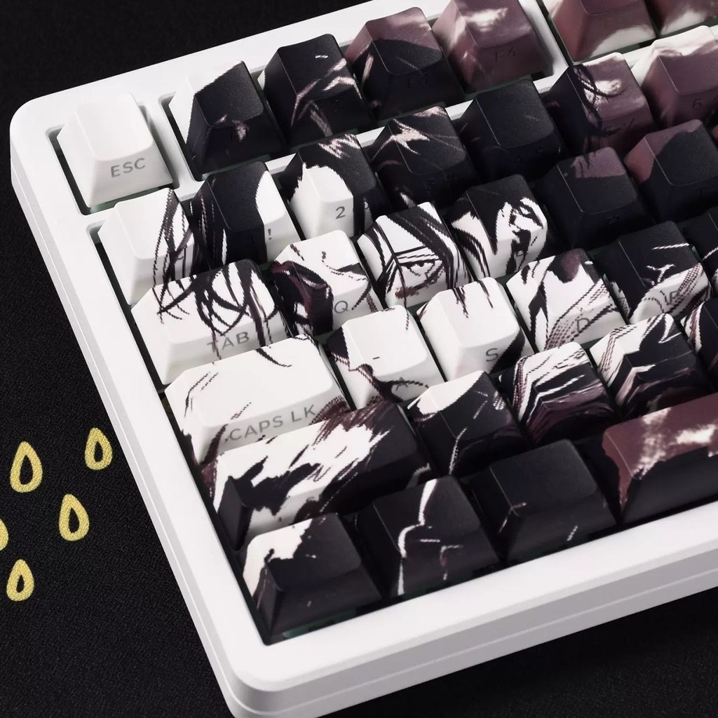 Levi Ackerman Keycap Cherry Profile 134 Keys PBT Five-sided Dye ...