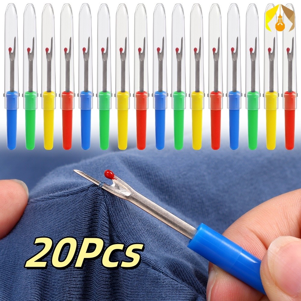 20Pcs Plastic Handle Craft Thread Cutter - Seam Ripper Stitch Unpicker ...