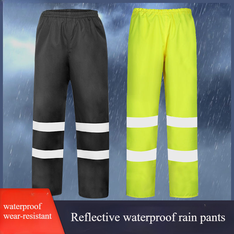 Cycling Reflector Waterproof Rain Pants Men's Lower Body Oxford Cloth ...