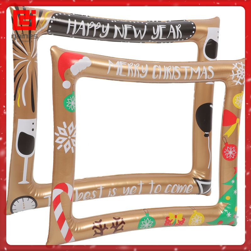 Christmas Inflatable Photo Frame Party Supplies Picture Frames New Year ...