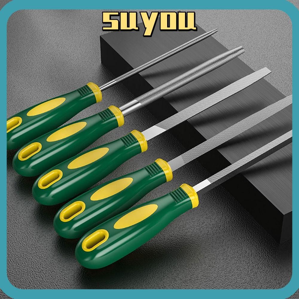 SUYO Steel Files, Steel 6/8 Inch Saw File, Sharpening Semicircle/Flat ...