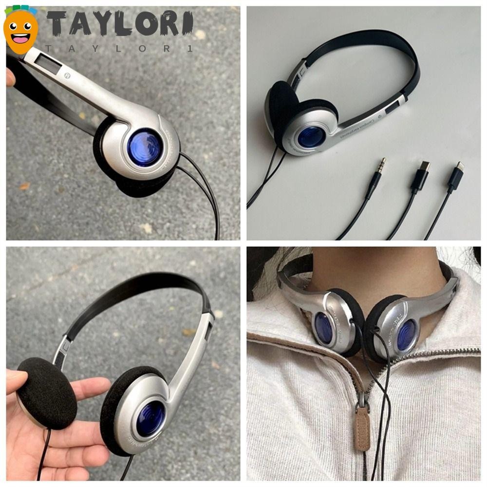 TAYLOR1 Retro Headset, Over Ear Millennium Wind Y2K Headphone, Fashion ...