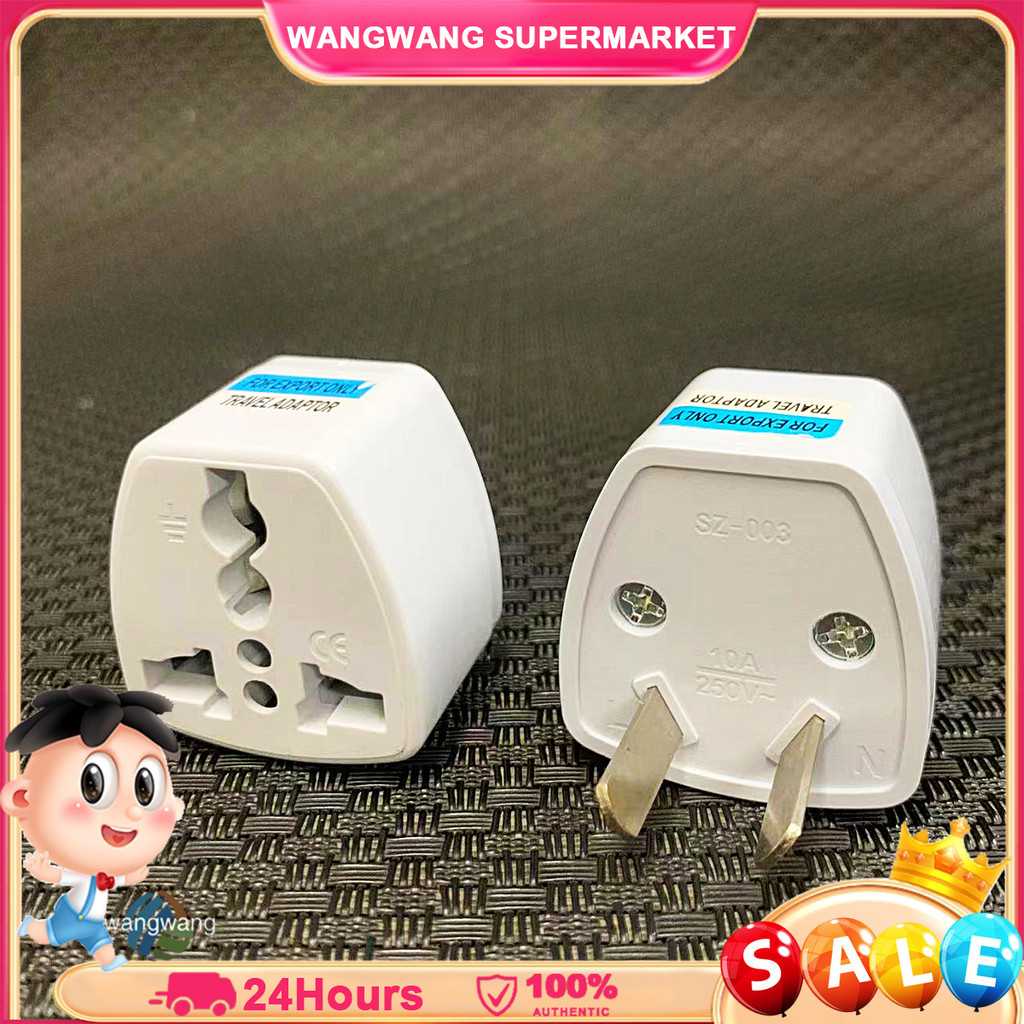 Universal Travel Power Plug and Socket Adapter 2-pin To 3-hole ...