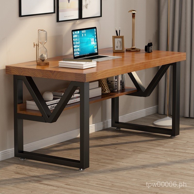 American-Style Solid Wood Home Workbench Commercial Desk Student Study ...